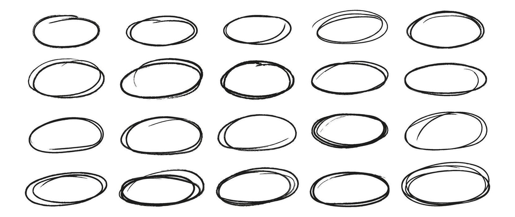 Oval Doodle Vector Art, Icons, and Graphics for Free Download