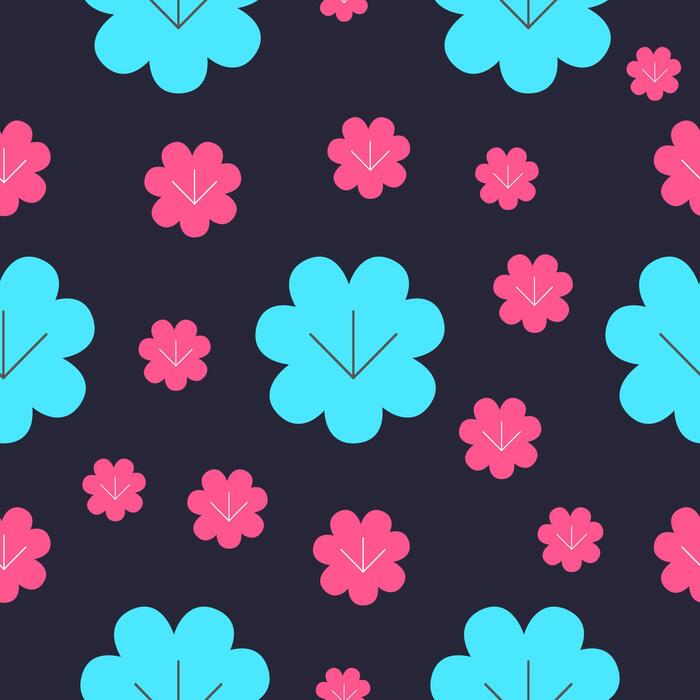 Flat Flower Pattern Vector Art, Icons, and Graphics for Free Download