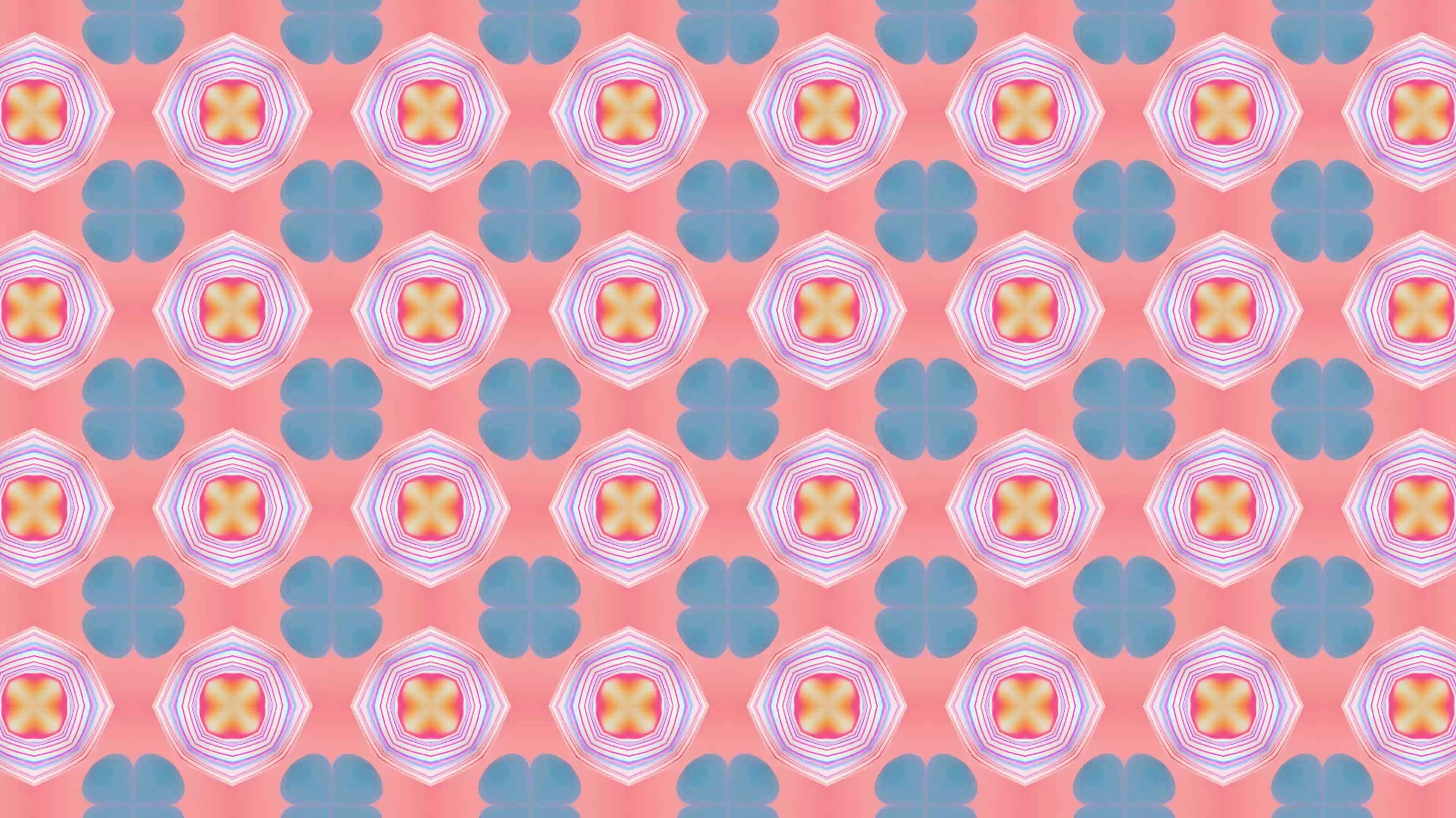 Abstract color background with symmetrical repeating patterns. Seamless ...