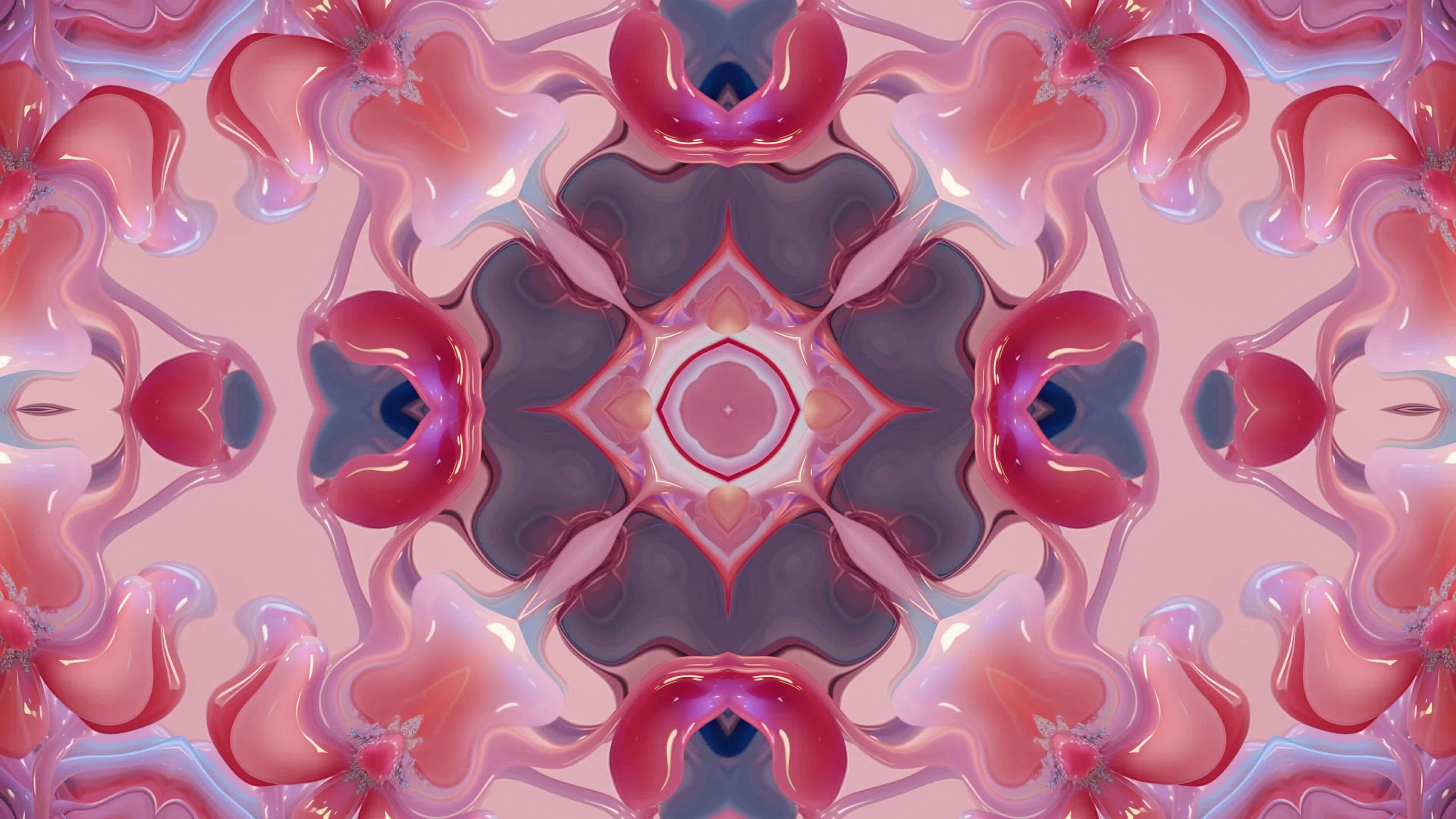 Abstract color background with symmetrical repeating patterns. Seamless ...