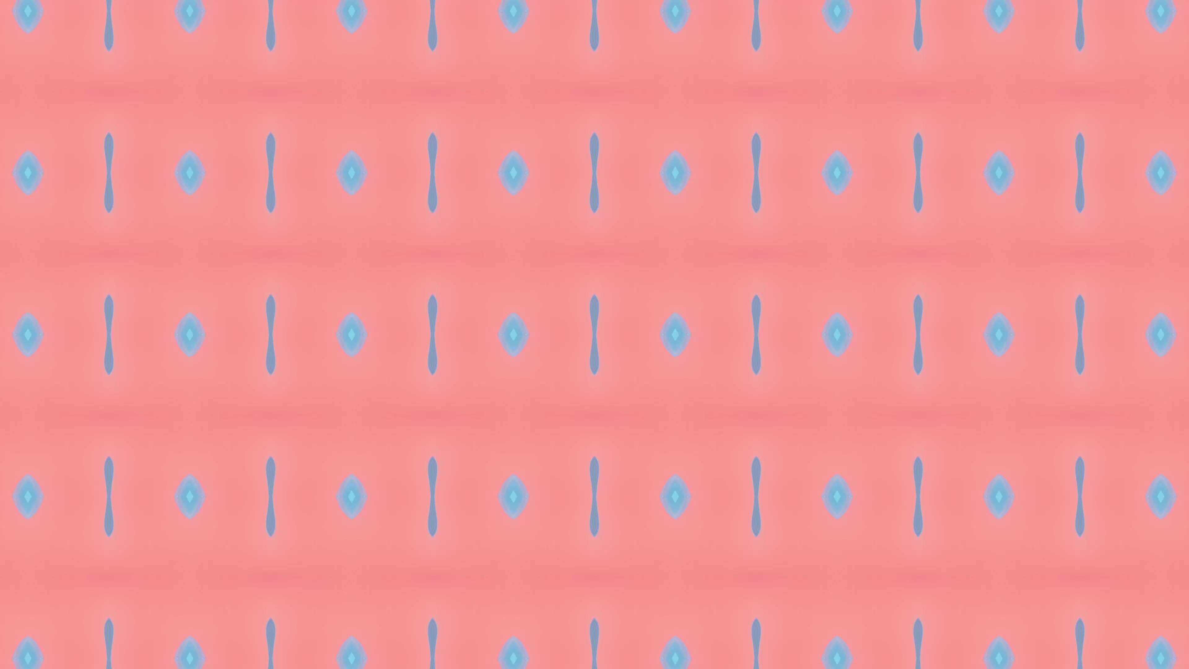 Abstract Color Background With Symmetrical Repeating Patterns Seamless Looping Animation