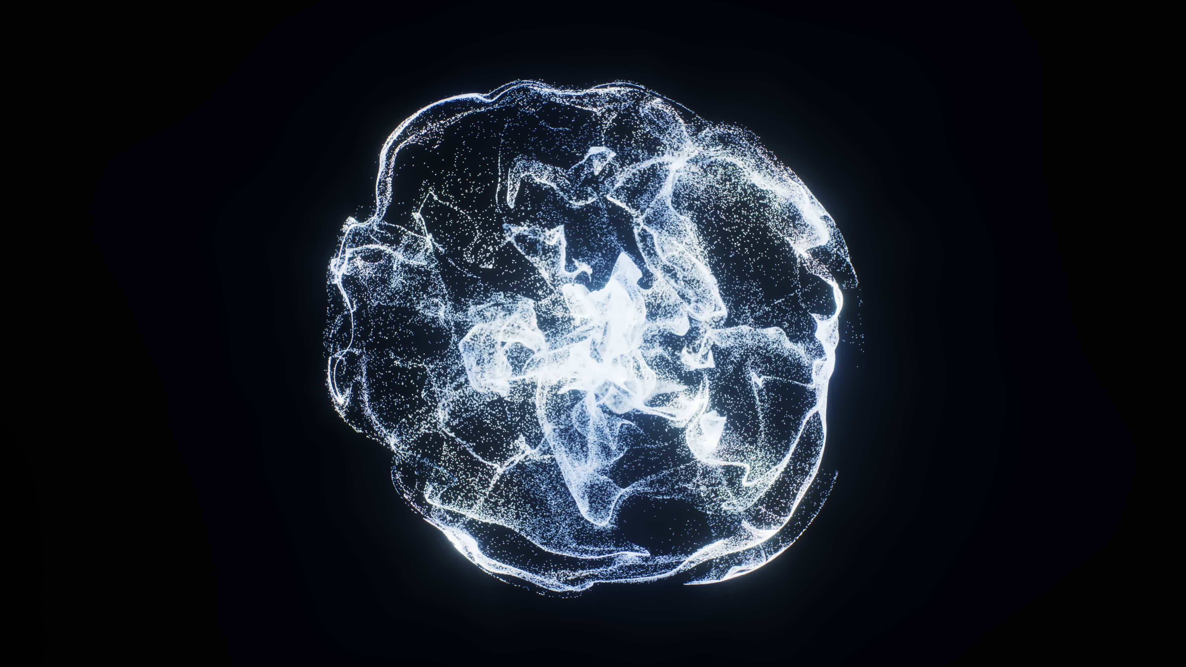 Abstract flowing wave particles background, 3d rendering. 37319859 Stock Video at Vecteezy