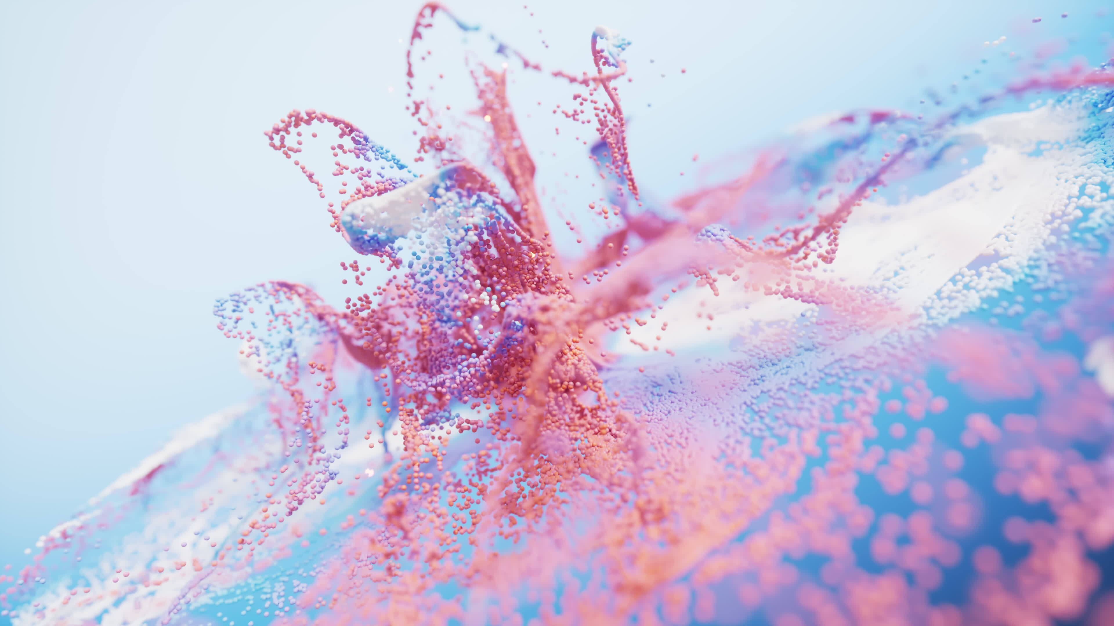 Abstract flowing wave particles background, 3d rendering. 37319890 Stock Video at Vecteezy