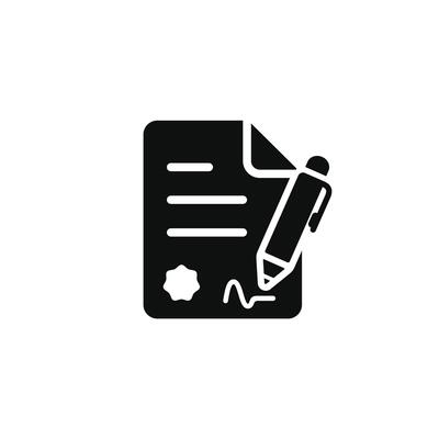 Sign Document Icon Vector Art, Icons, And Graphics For Free Download