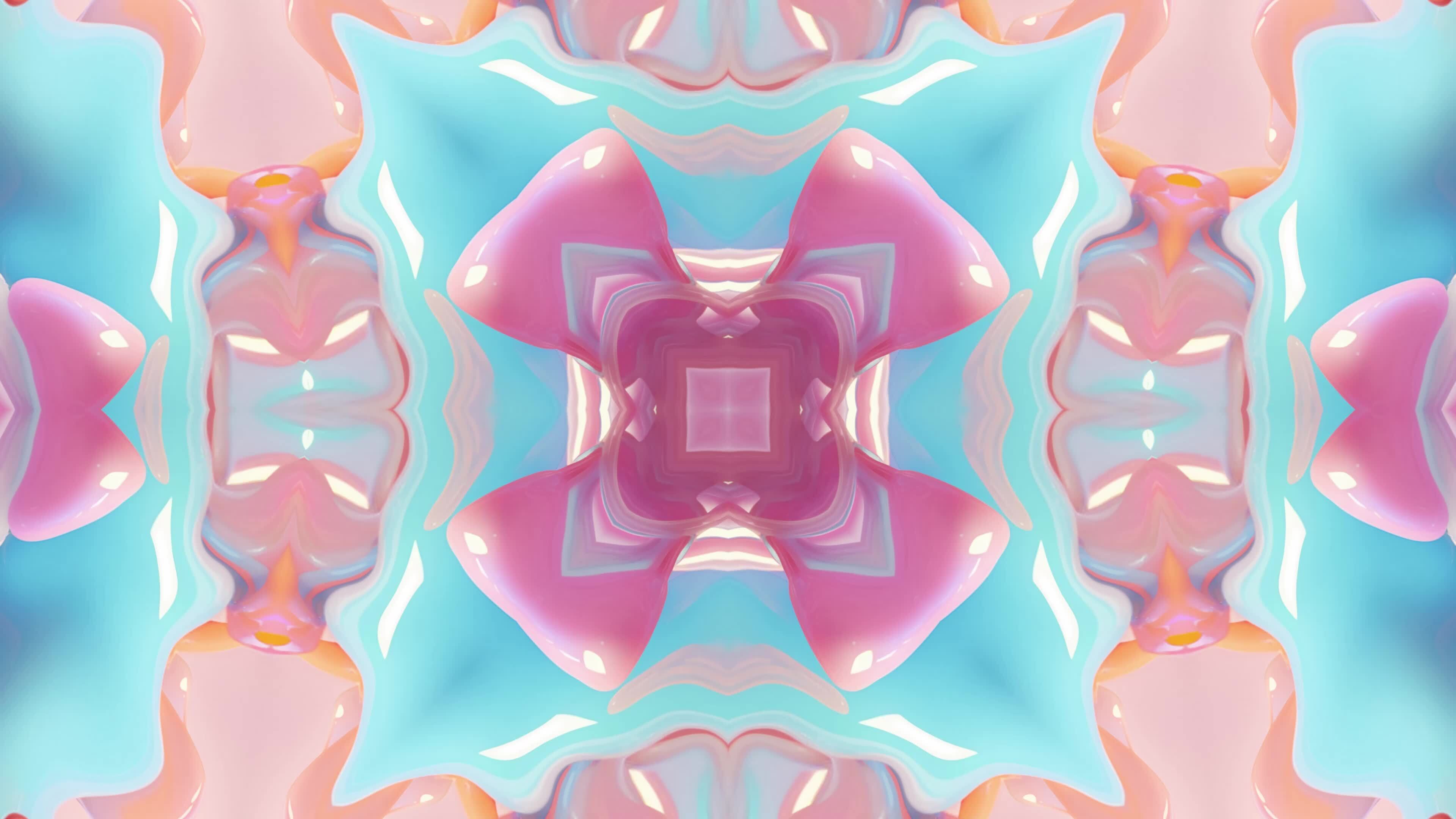 Abstract color background with symmetrical repeating patterns. Seamless ...