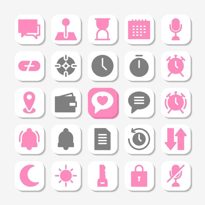 Social Media Icons Pink Vector Art, Icons, and Graphics for Free Download