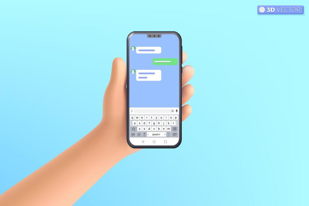 Whatsapp Chat Mockup Vector Art Icons And Graphics For Free Download