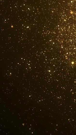 Vertical video - Abstract background animation with glittering shiny gold particles. This luxury ...