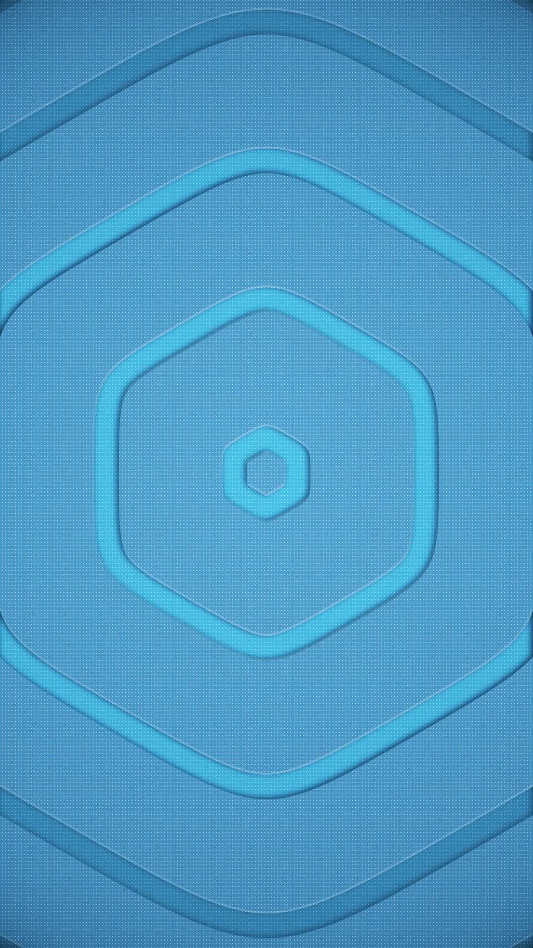 Vertical video - blue halftone geometric shapes background with gently radiating rounded ...