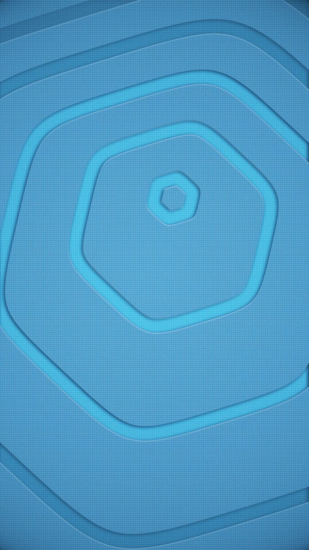 Vertical video - blue halftone geometric shapes background with gently radiating rounded ...