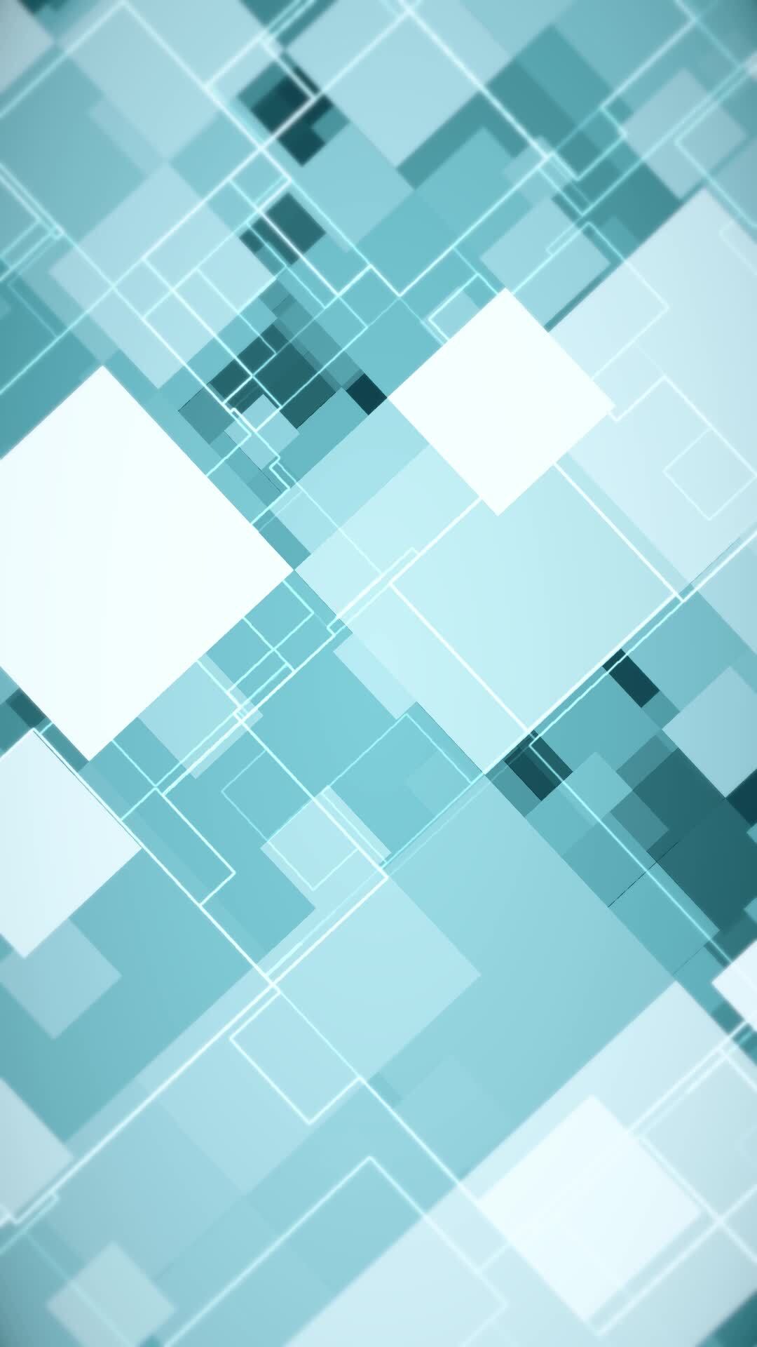Vertical video - abstract blue geometric mosaic pattern motion background animation with gently ...