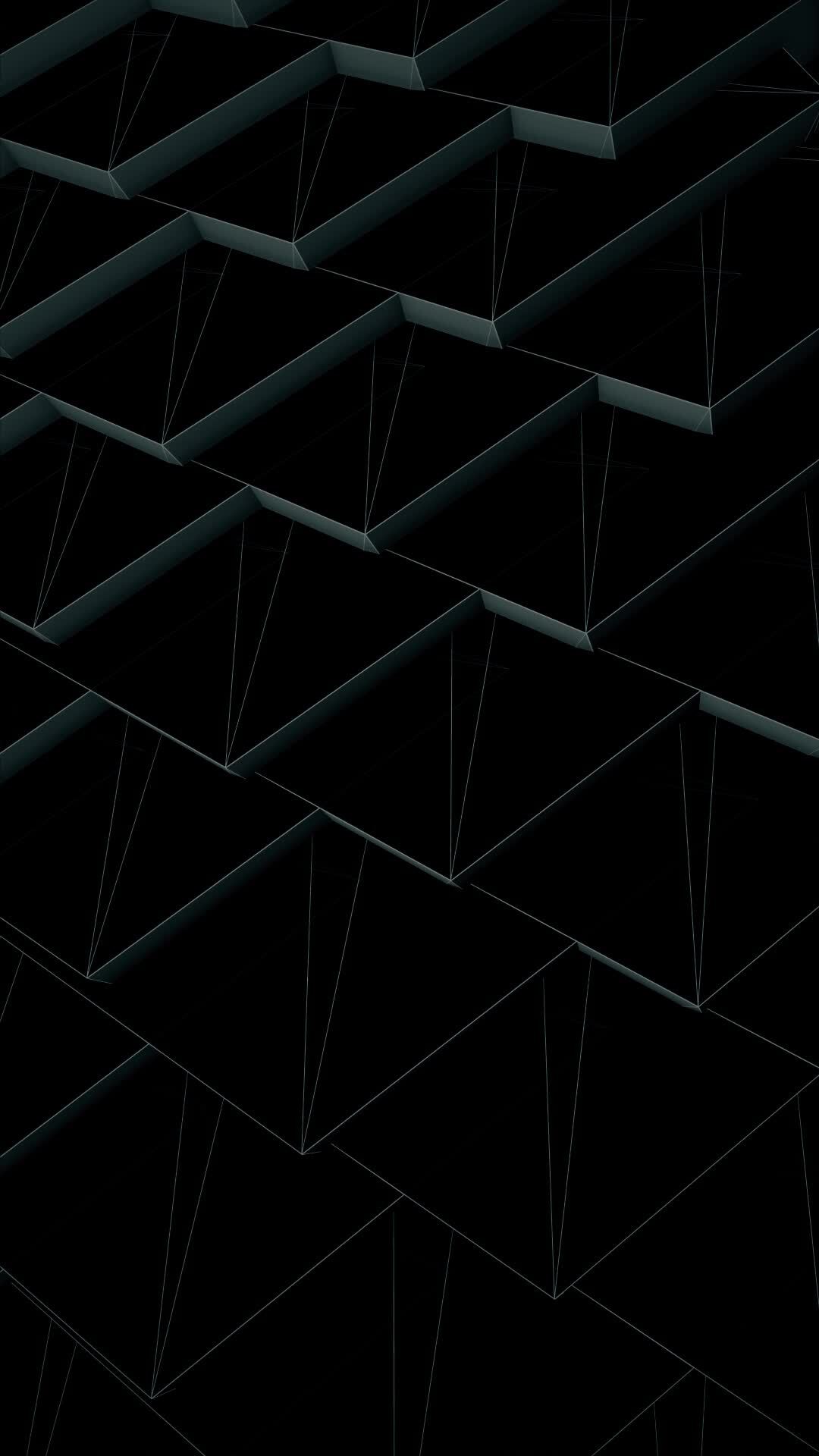 Vertical Video Clean Dark Minimalist Geometric Background With Repeating Sawtooth Pattern And