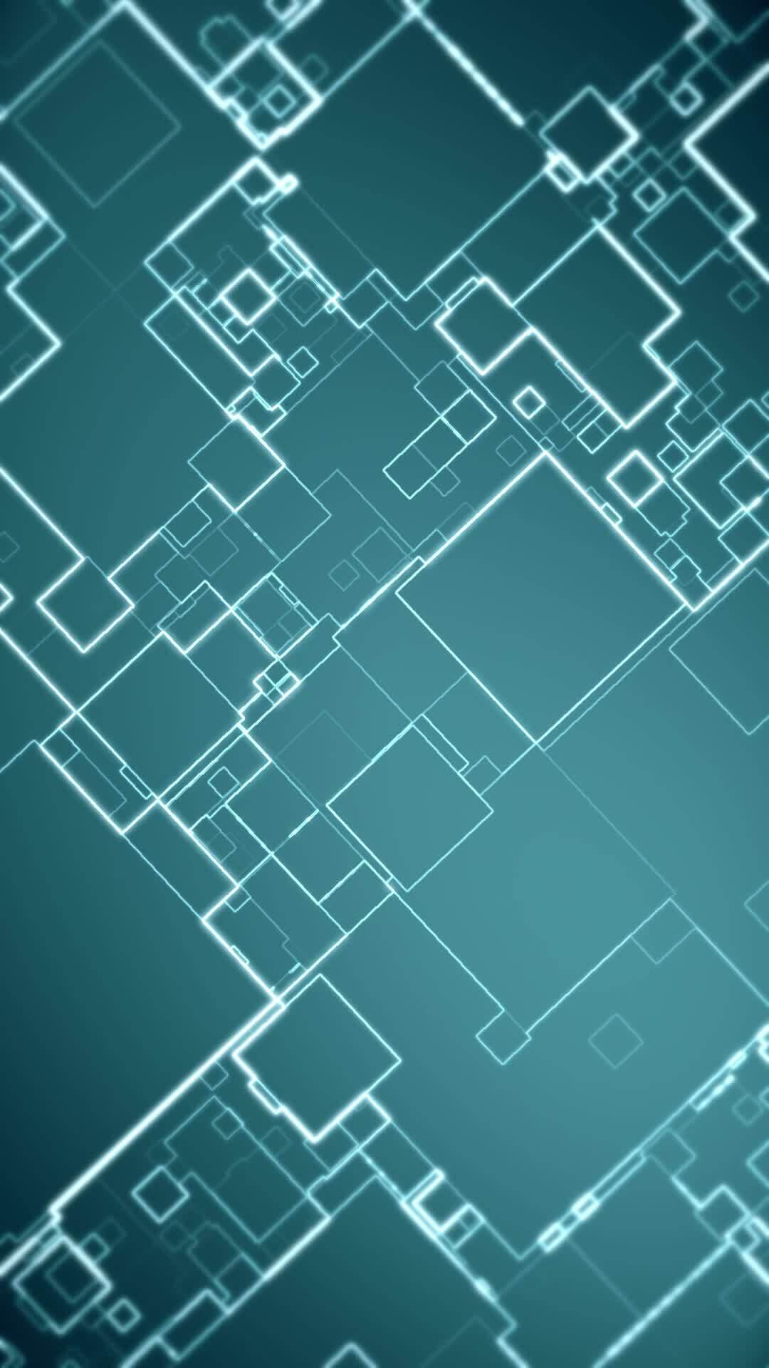 Vertical video - abstract blueprint style motion background animation with gently rotating white ...