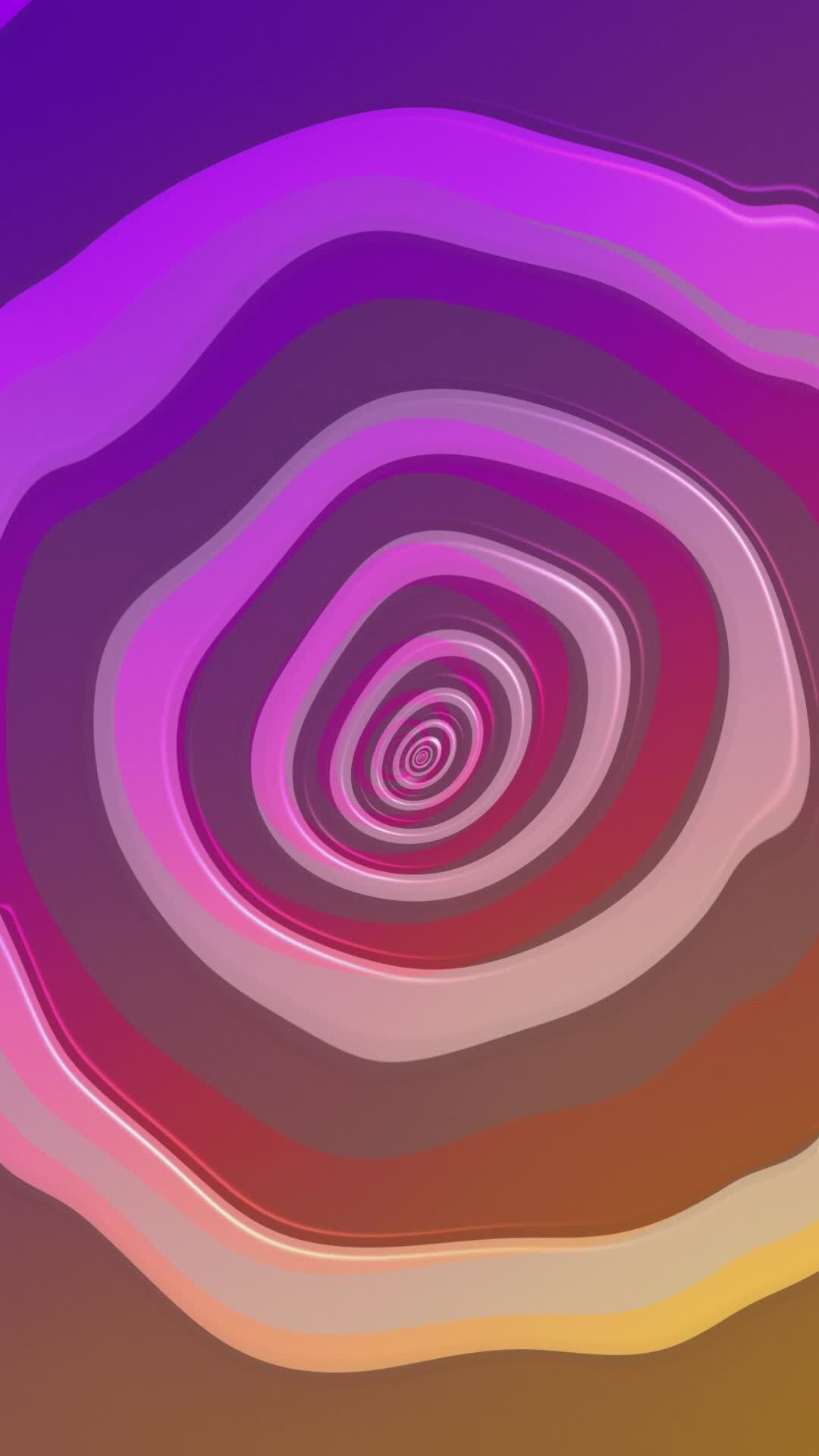 Vertical Video Vibrant Colorful Repeating Morphing Circles Pattern Abstract Background This