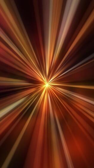 Vertical video - Interstellar hyperspace motion background. Flying at warp speed through glowing ...
