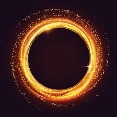 Golden Light Circle Vector Art, Icons, and Graphics for Free Download