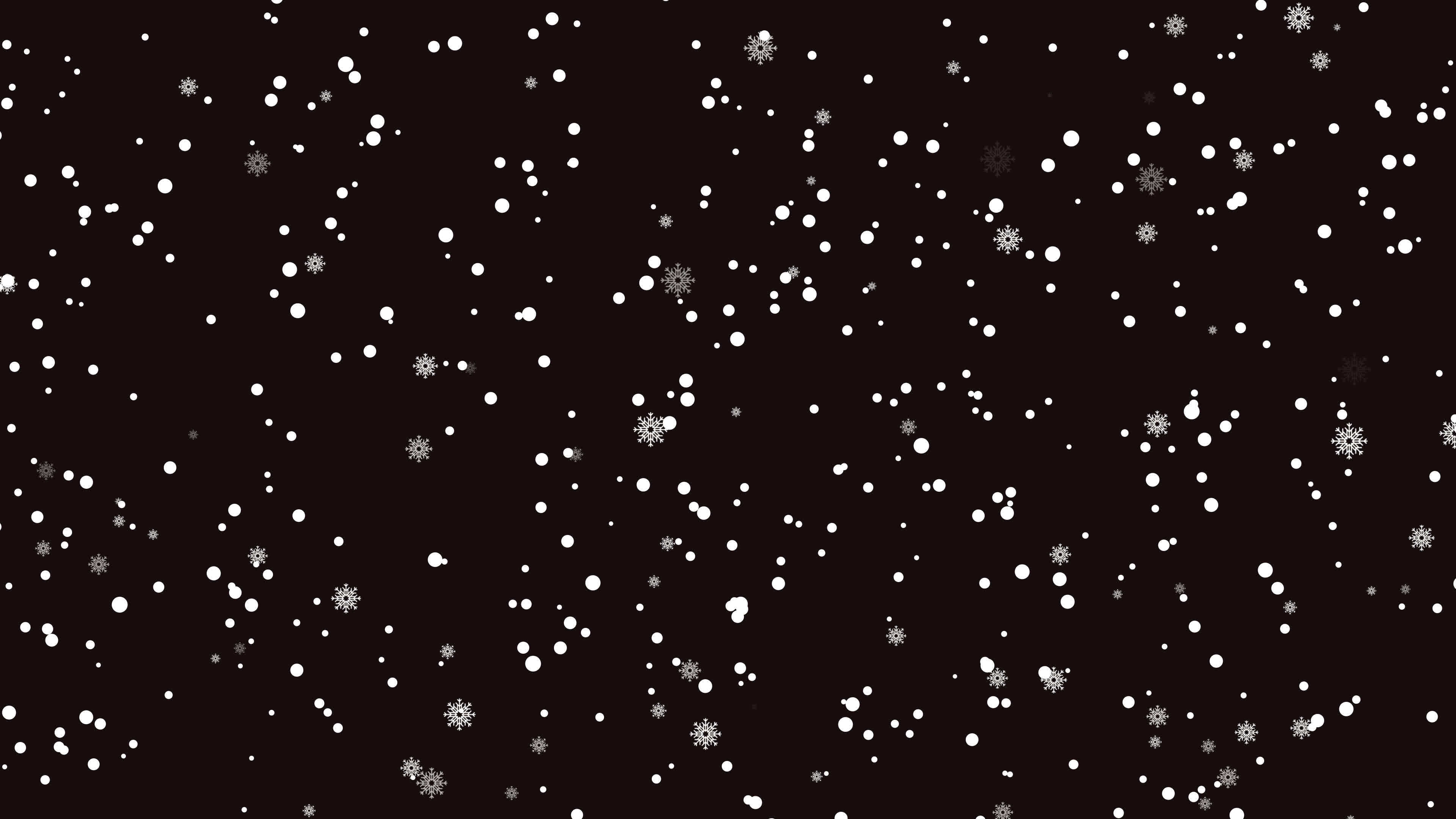 Snowfall with Snowflakes dropping down animation on Alpha Channel ...