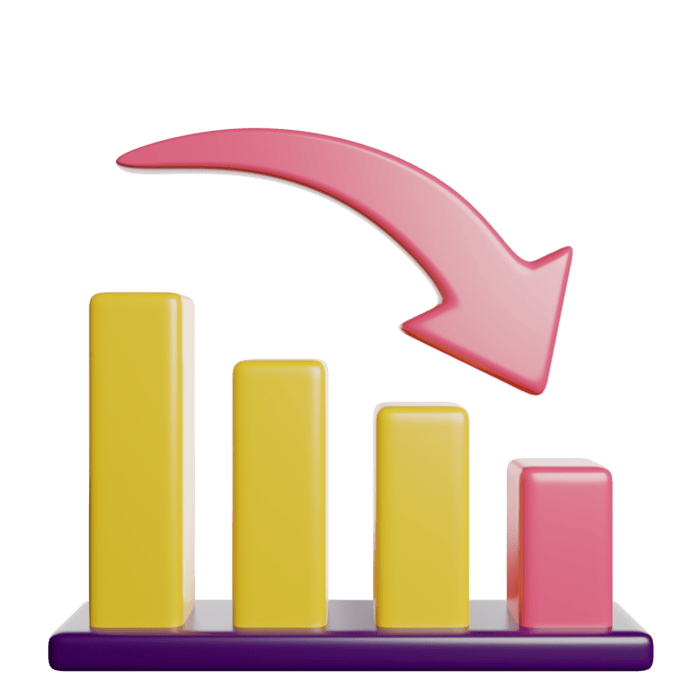 Downward Graph PNGs for Free Download