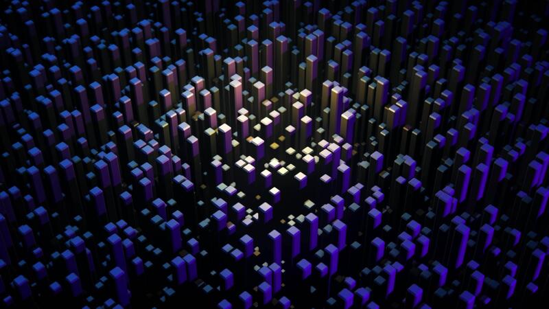 Modern Looped Animation Background Animation Multicolored 3d Abstraction Of Moving Geometric