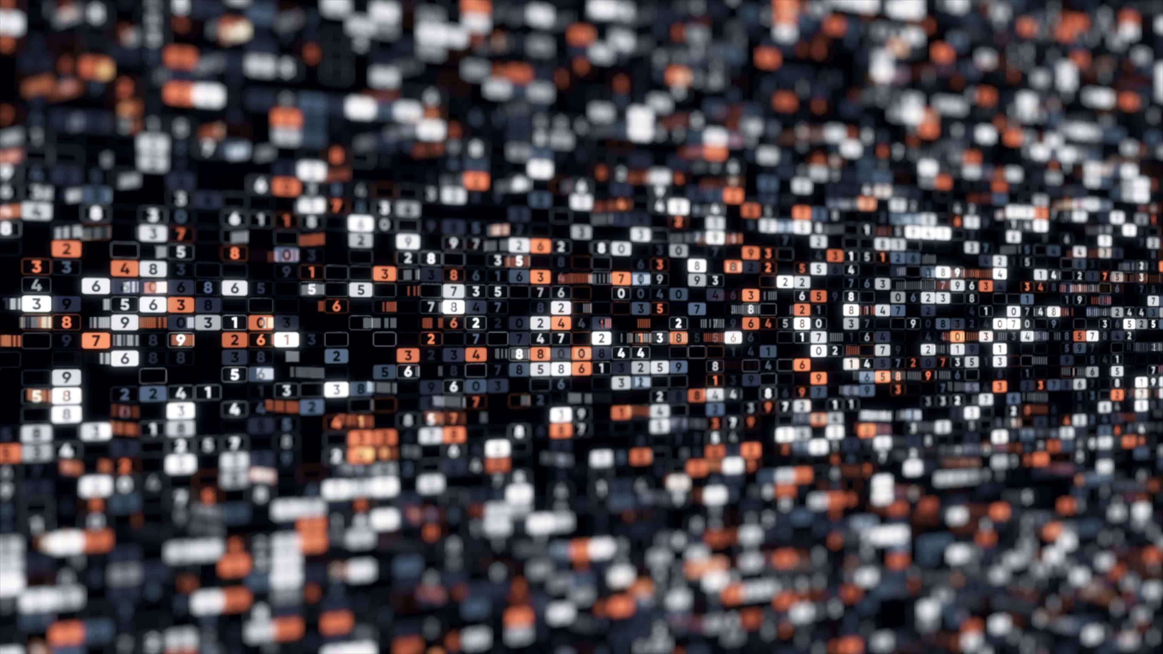 Colorful abstract background with plenty of columns with digits ...