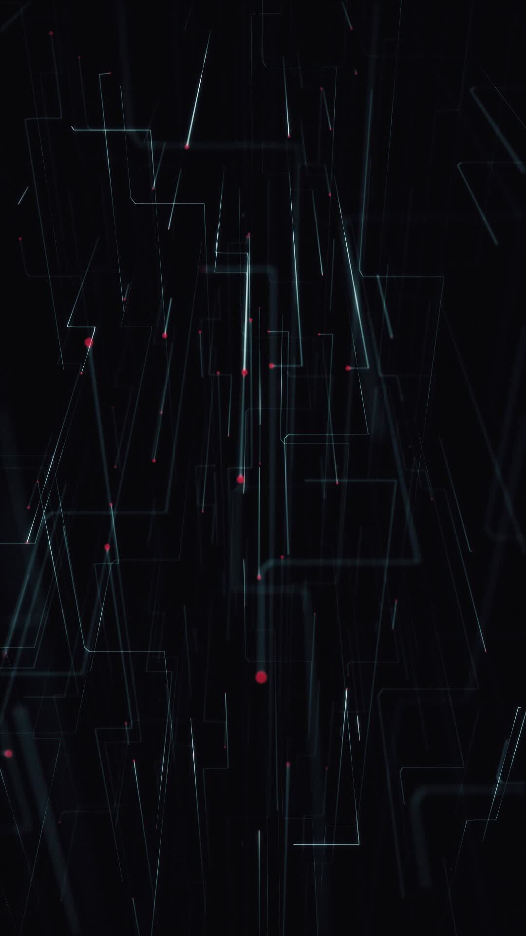 Vertical Video Abstract Tech 3d Circuit Board Styled Background With