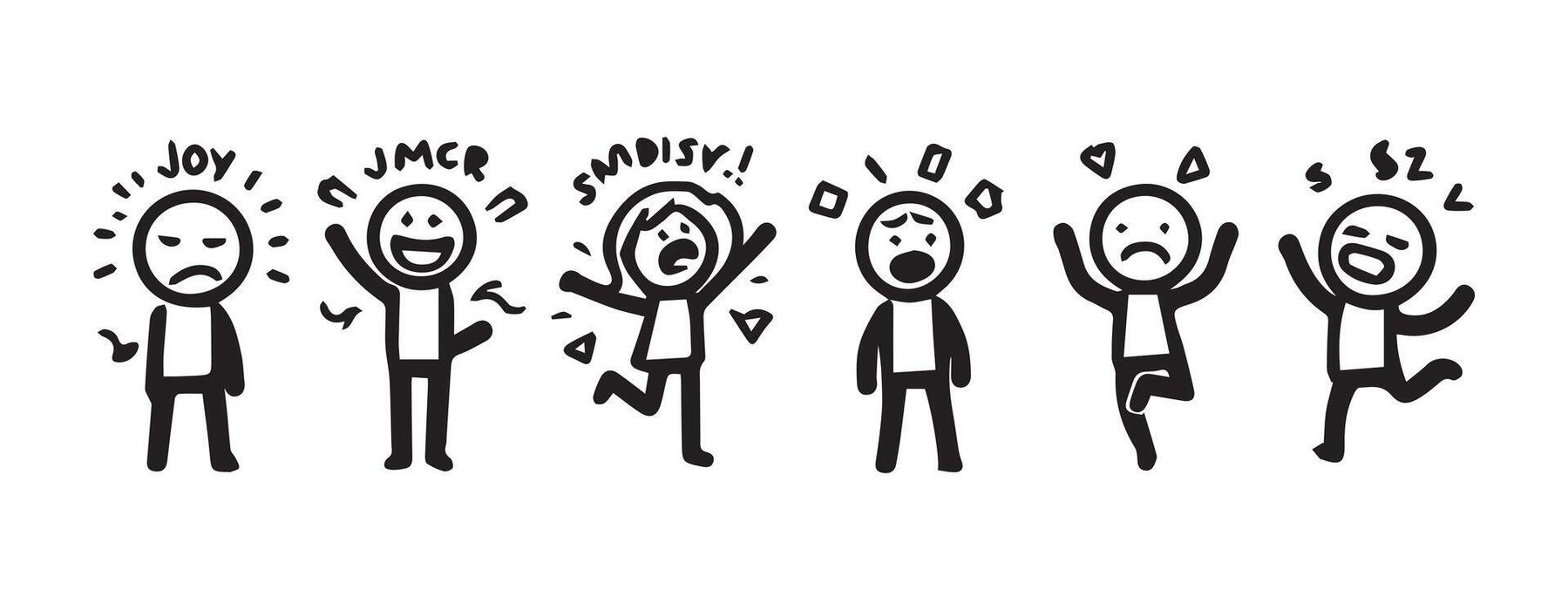 Stick Figure Emotions Vector Art, Icons, and Graphics for Free Download