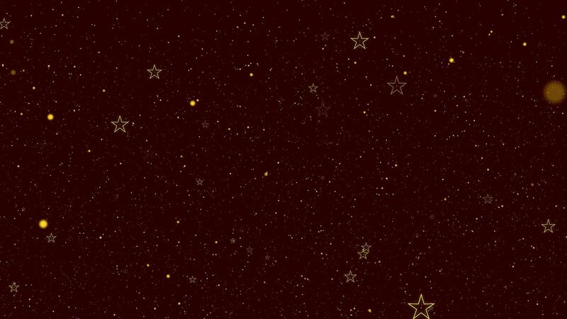 Motion graphics of twinkling stars during the Christmas festival on a black background motion ...