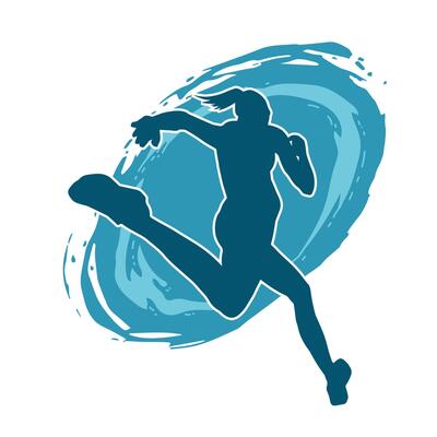 Female Athlete Silhouette Vector Art, Icons, and Graphics for Free Download