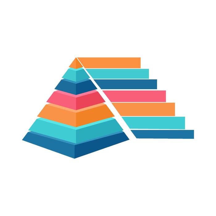 Pyramid Chart Vector Art, Icons, and Graphics for Free Download