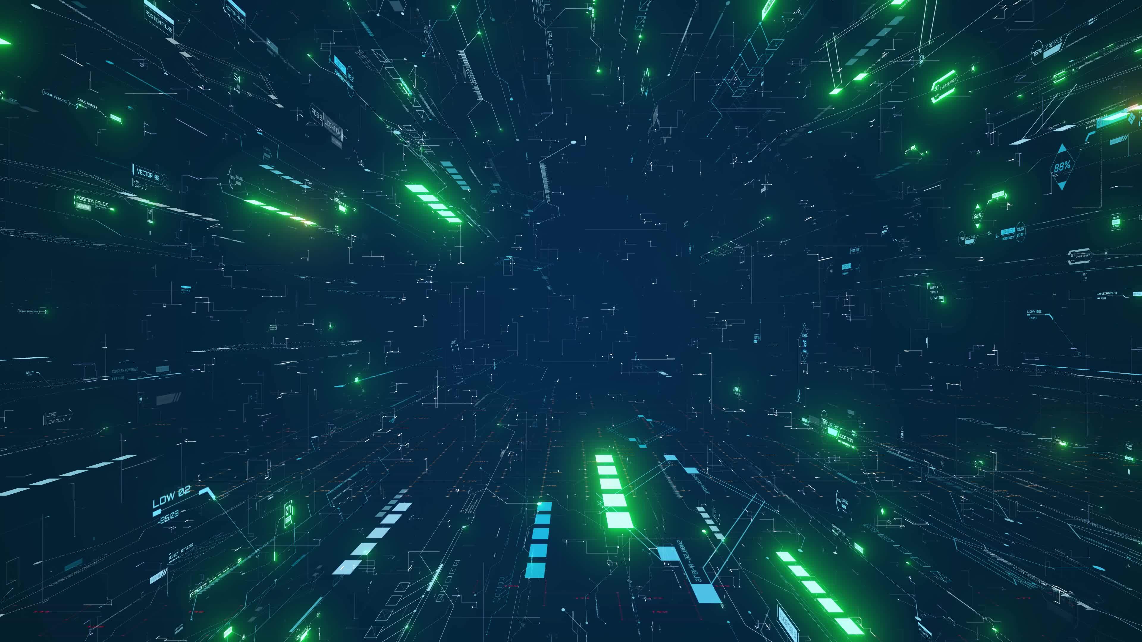 Futuristic 4k CG Animation 38040938 Stock Video at Vecteezy