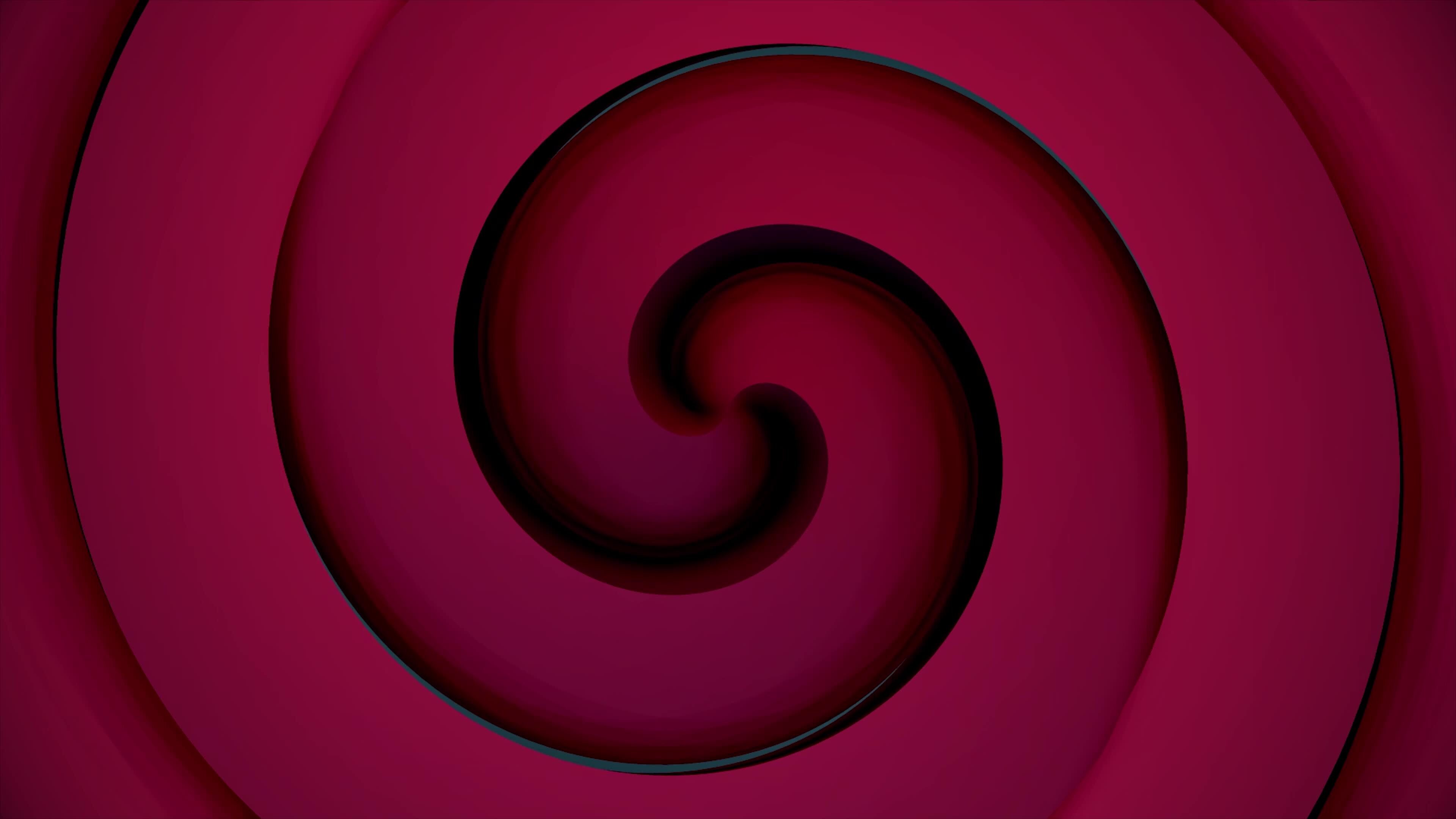 Abstract Background With Animation Of Moving Retro Patterns From Colorful Circles Like Sun Beams