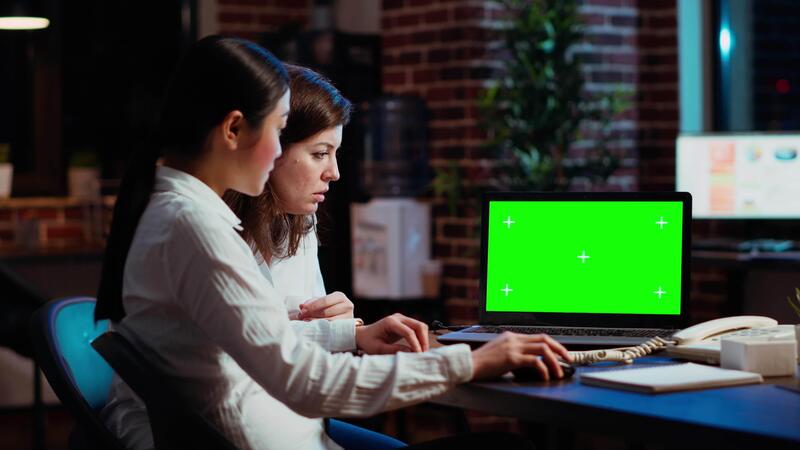 Manager And Company Financial Advisor Analyzing Statistical Graphs On