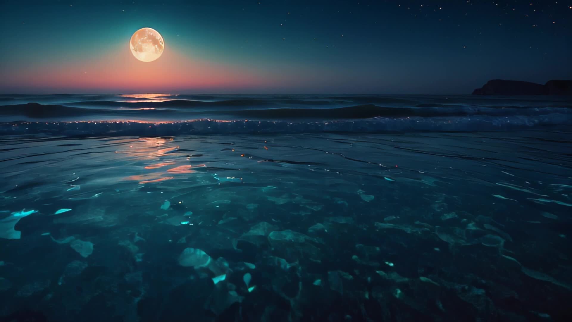 AI generated the rock formations in the ocean are tall and have a foggy ...