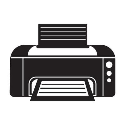printing machine icon logo vector design template 38107945 Vector Art at Vecteezy