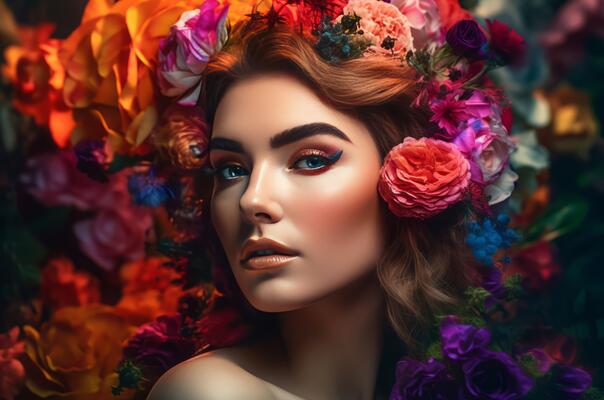 Woman Face Flower Stock Photos, Images and Backgrounds for Free Download Woman Face Flower Stock Photos, Images and Backgrounds for Free Download