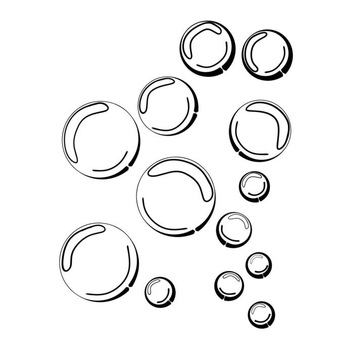 Bubbles Black And White Vector Art, Icons, and Graphics for Free Download