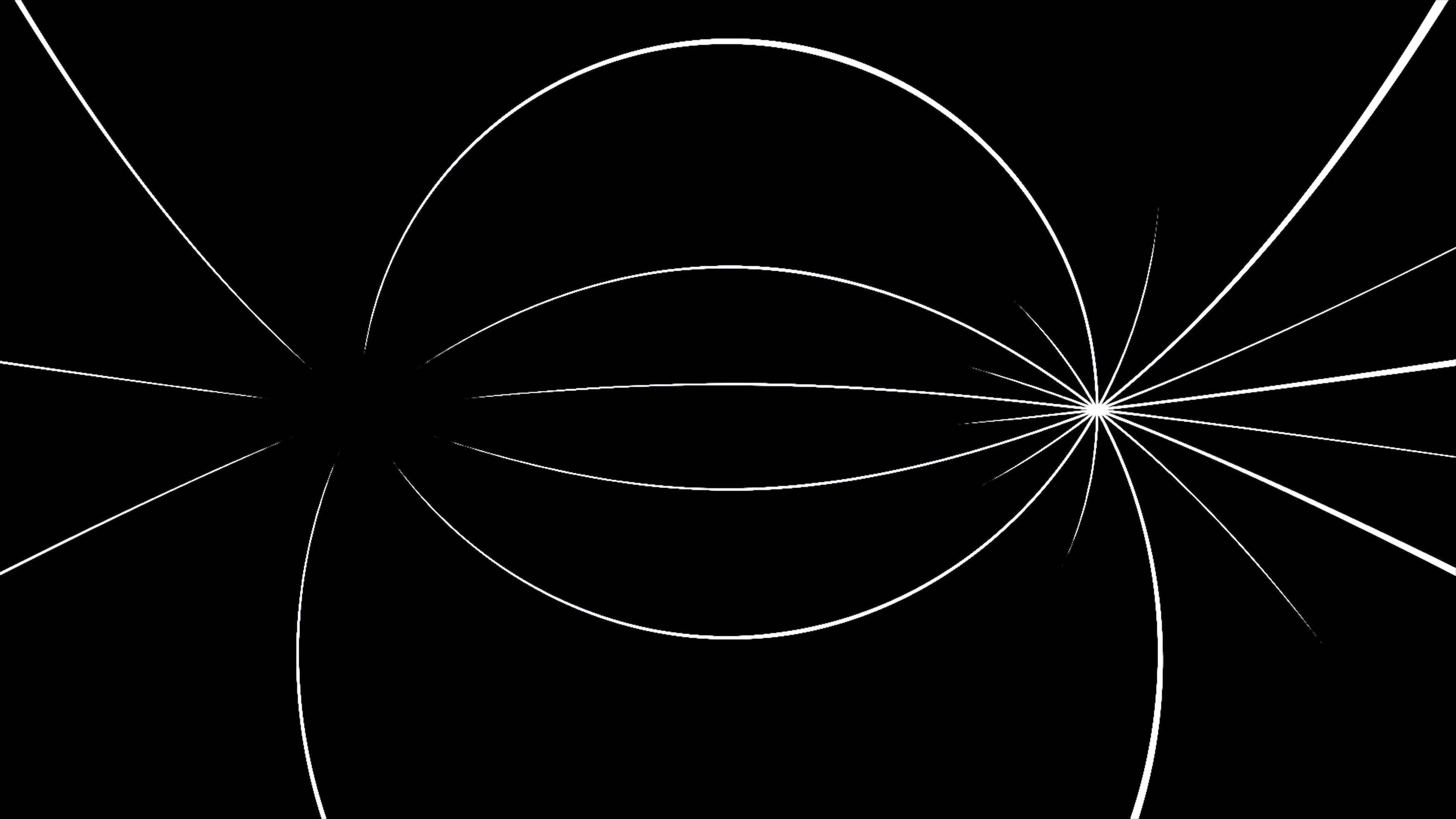 Abstract background with animation moving of lines. Lines are growing ...