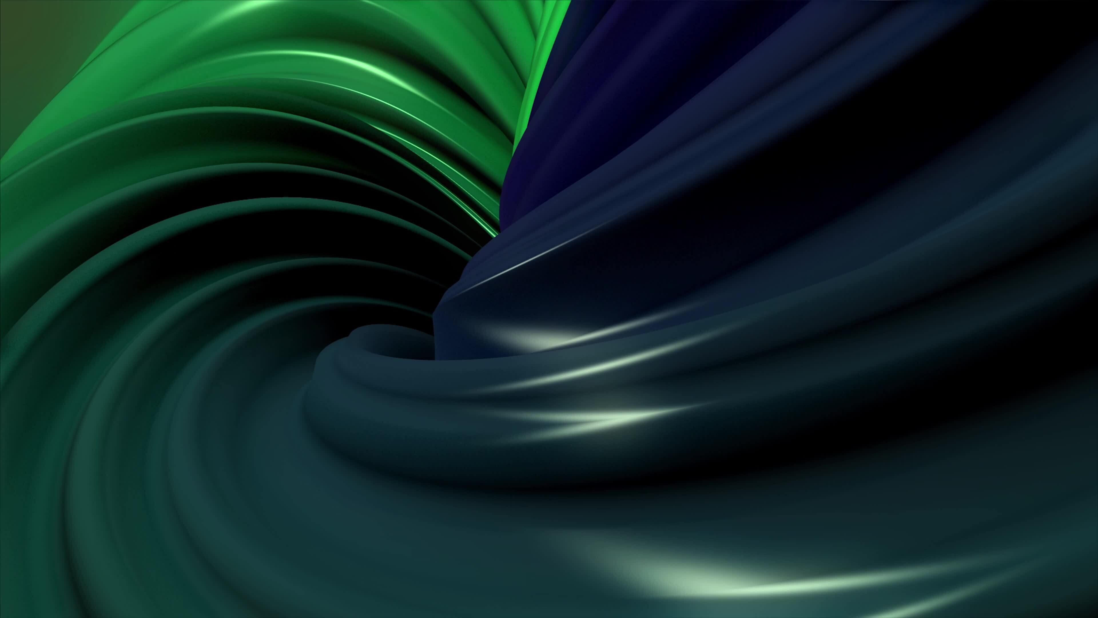 3D colorful animation of a circle or ring. Hypnotic spiral illusion seamless looping. Abstract ...