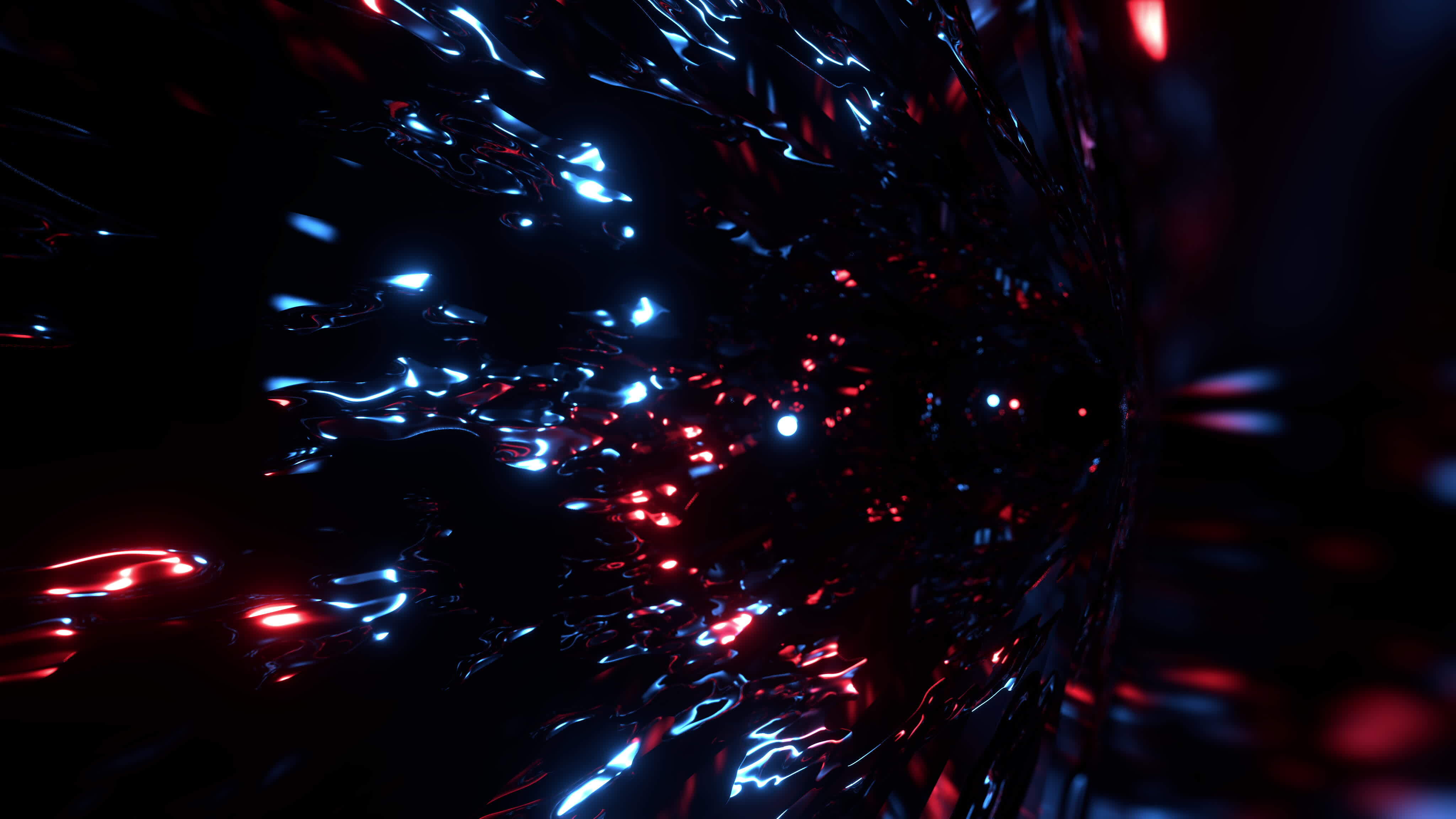 3d Motion Loop Of Tunnel Epic Abstract Colorful Futuristic Spiral