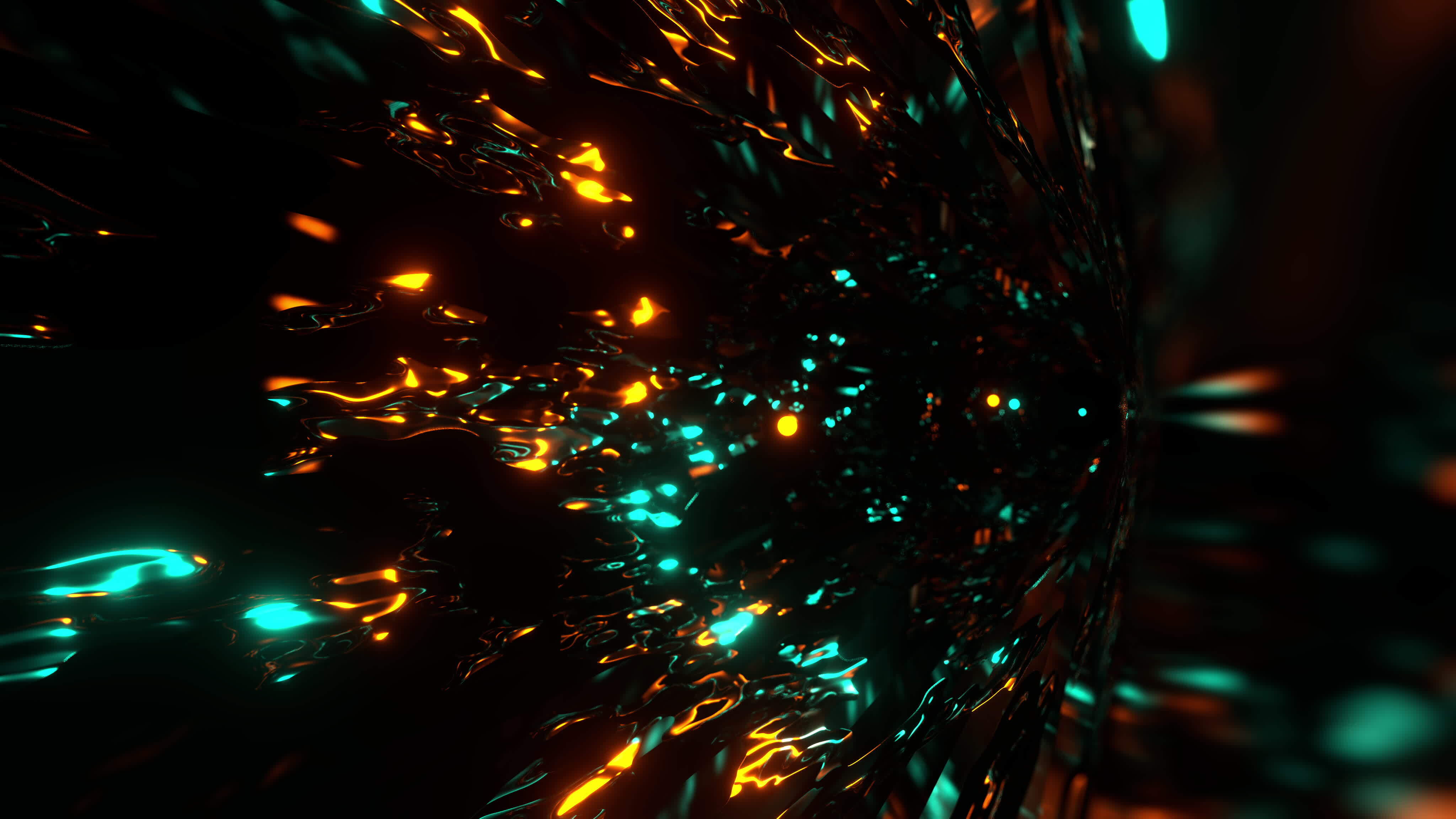 3d Motion Loop Of Tunnel Epic Abstract Colorful Futuristic Spiral