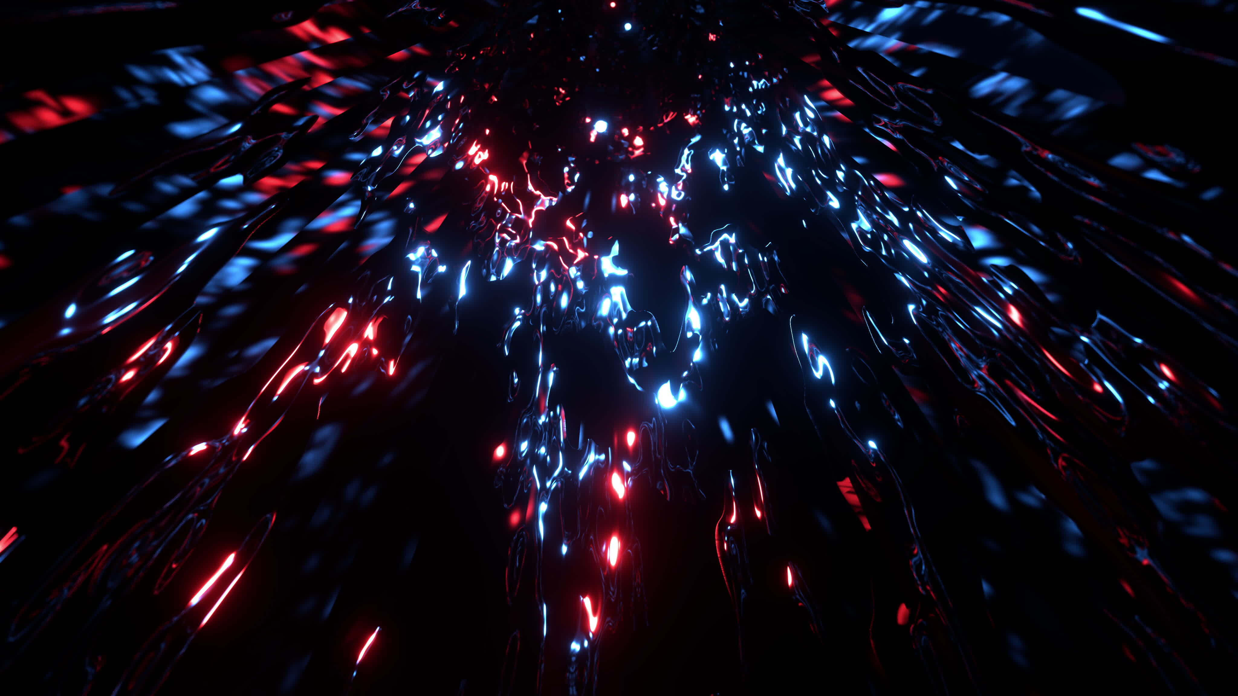 3d Motion Loop Of Tunnel Epic Abstract Colorful Futuristic Spiral