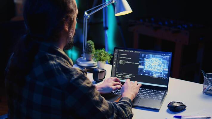 Blockchain Developer Stock Video Footage for Free Download