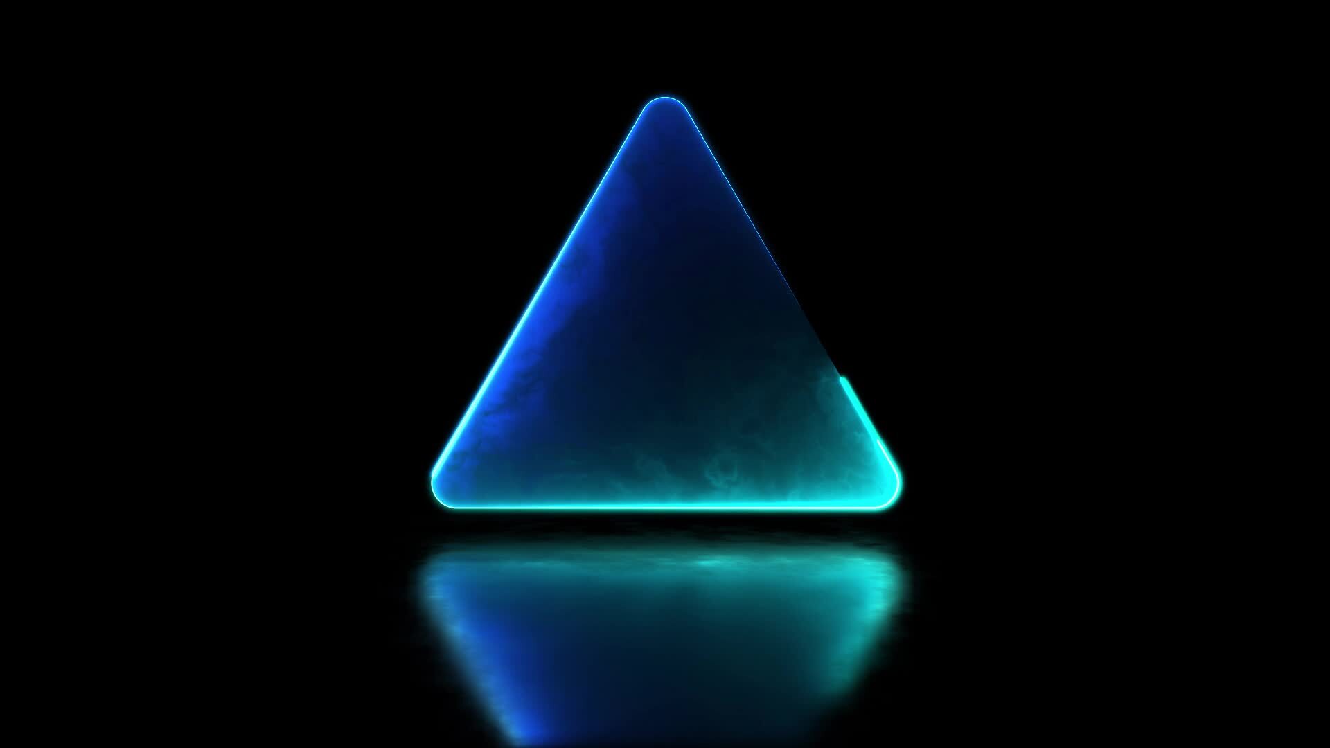 Looping glowing triangle neon frame effect, black background. 38455084 Stock Video at Vecteezy