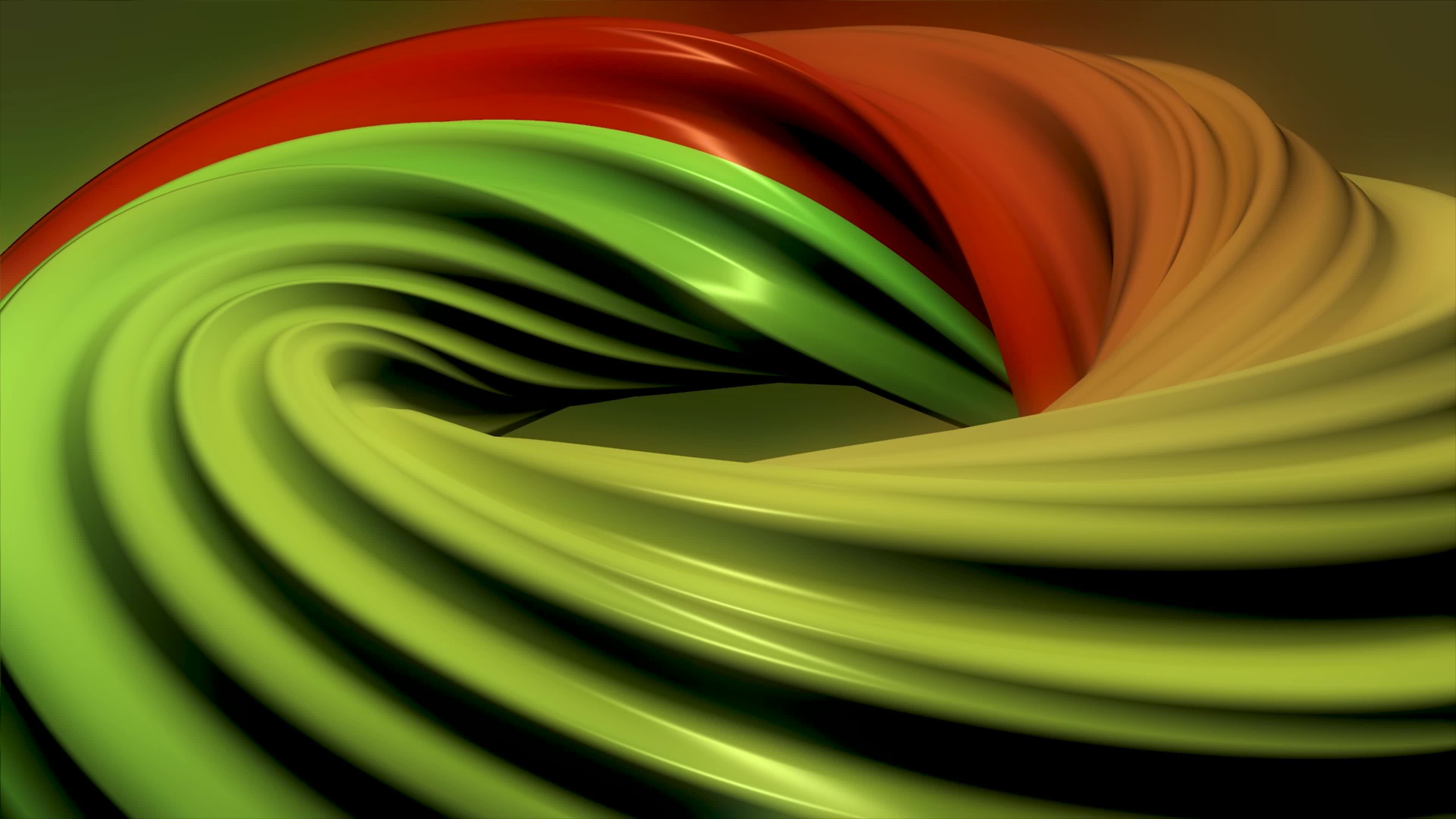 Animation of multi-colored swirling lines. 3D minimal abstract shapes ...