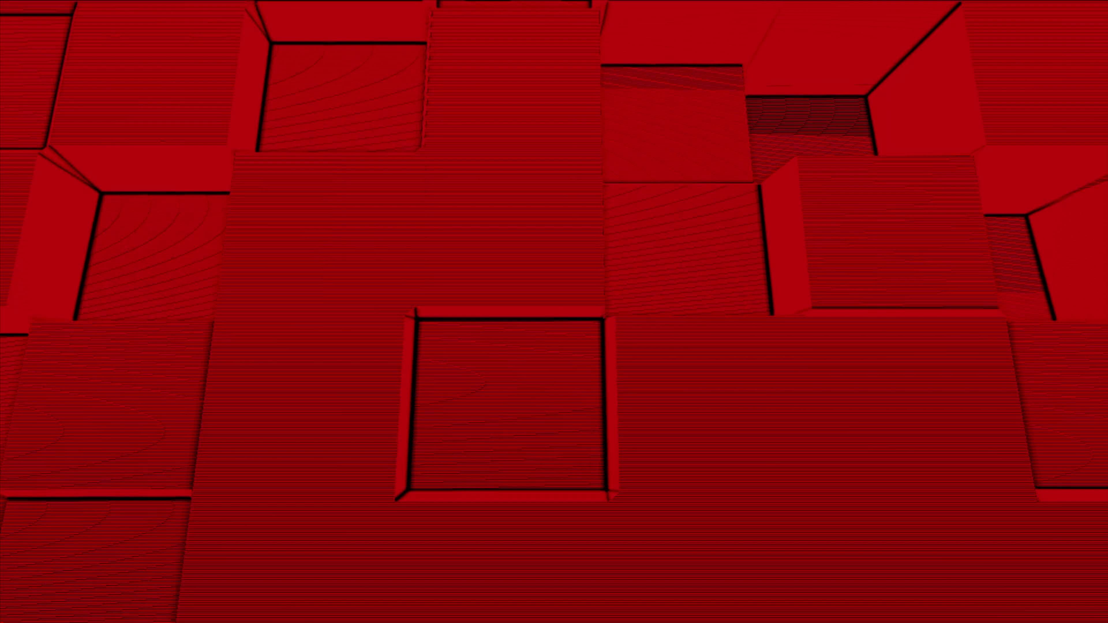 Abstract Cubes Background Random Motion Loopable Animation Red Cubes