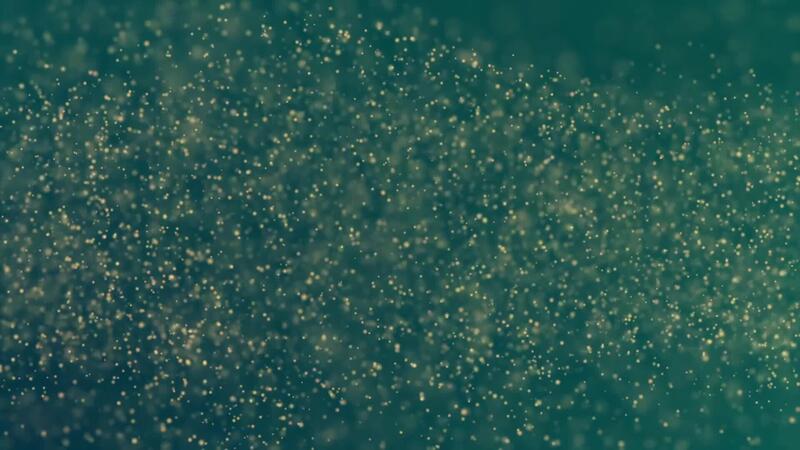 Abstract Background With Animation Of Flying Flicker Particles And