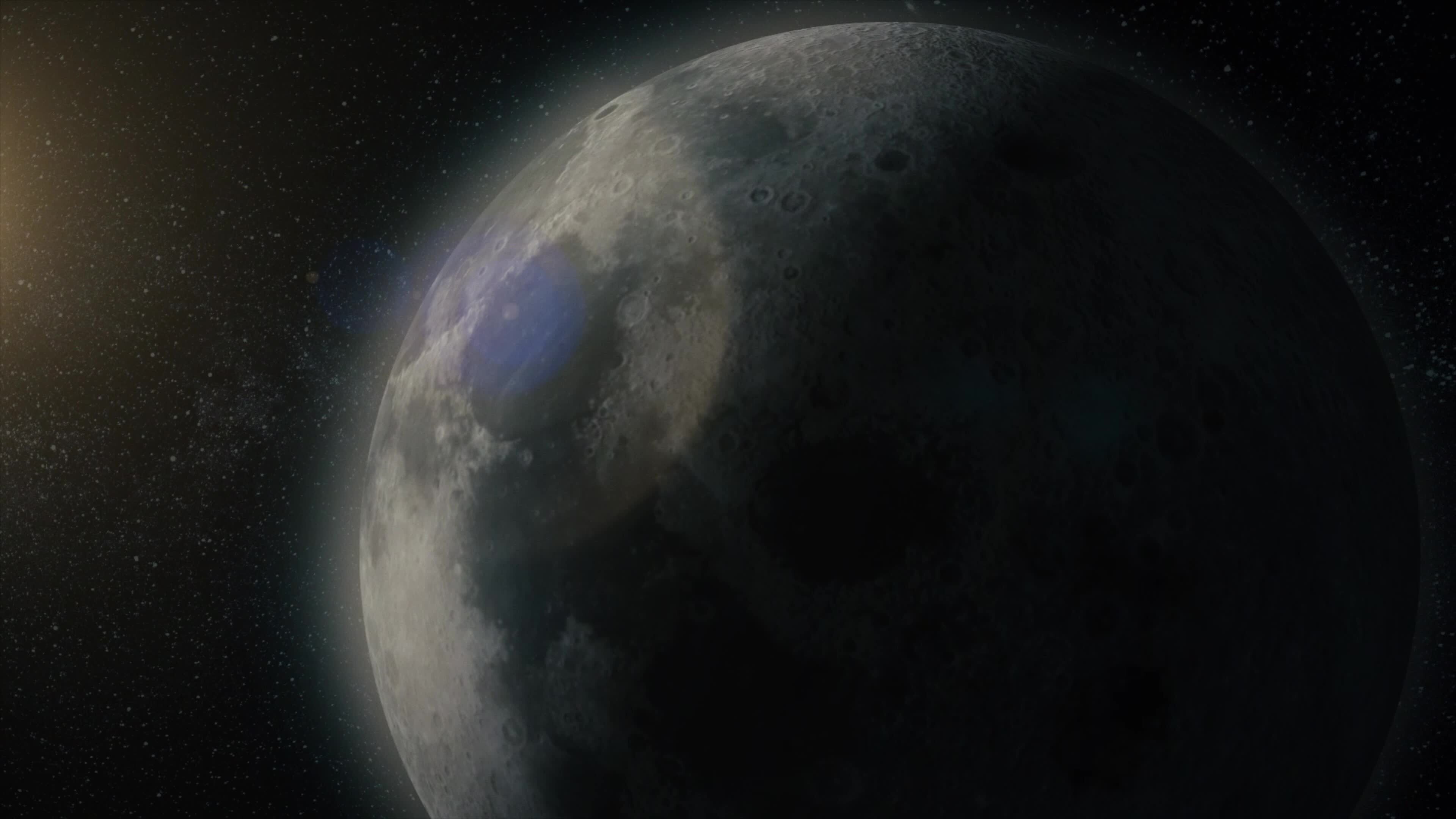 Moon Phases Realistic Fit Height Loop. Animation moon phases with light ...