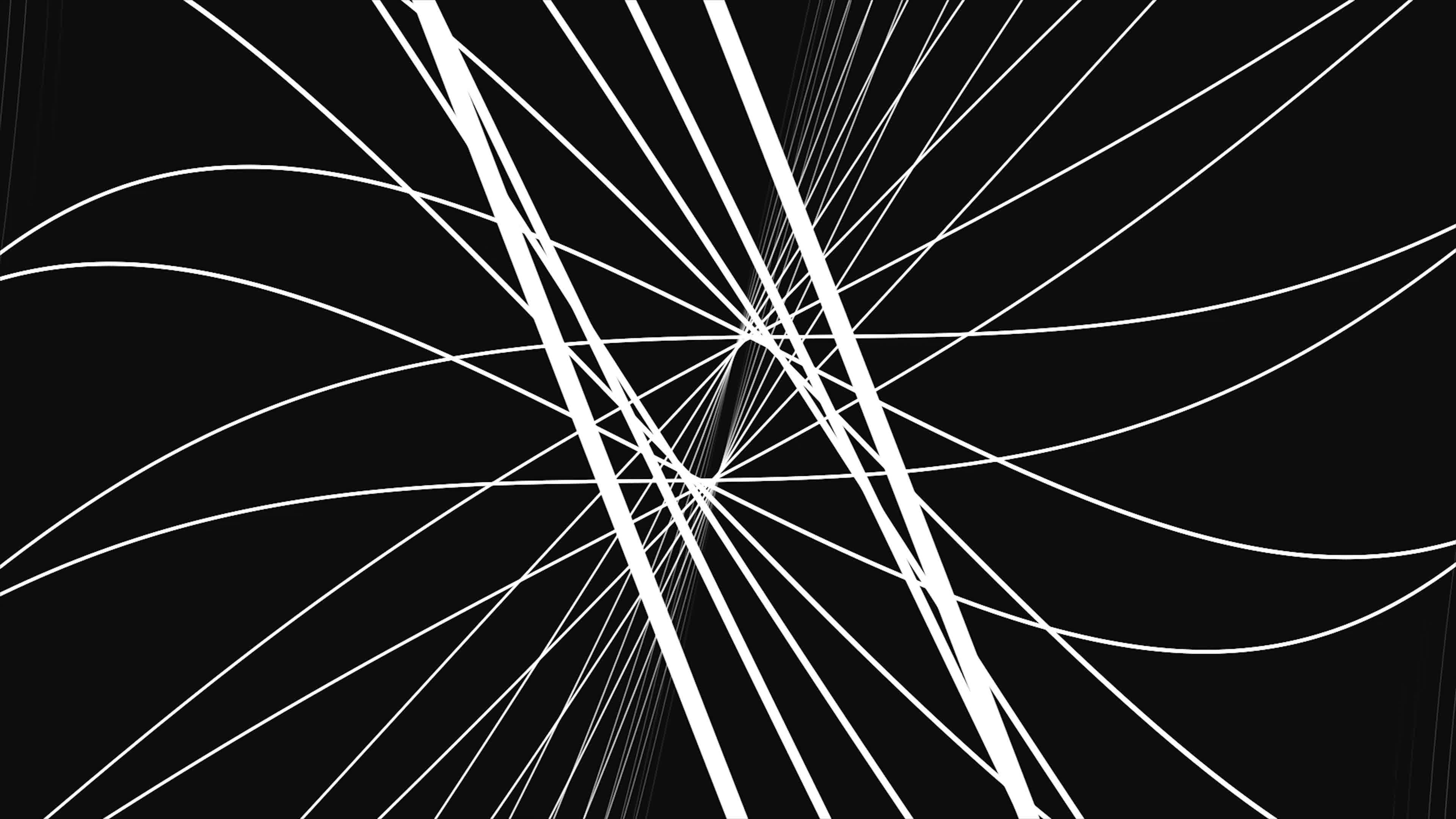Abstract background of moving lines. Curves in abstract animation ...
