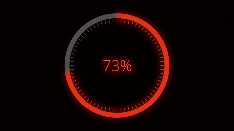 Futuristic Loading Circle Ring. Loading Transfer Download Animation ...