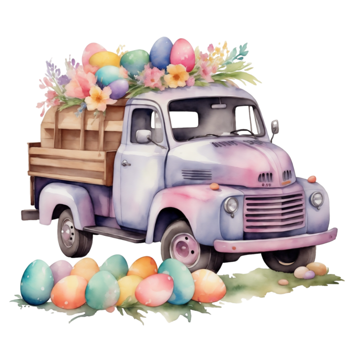 Watercolor Truck PNGs for Free Download